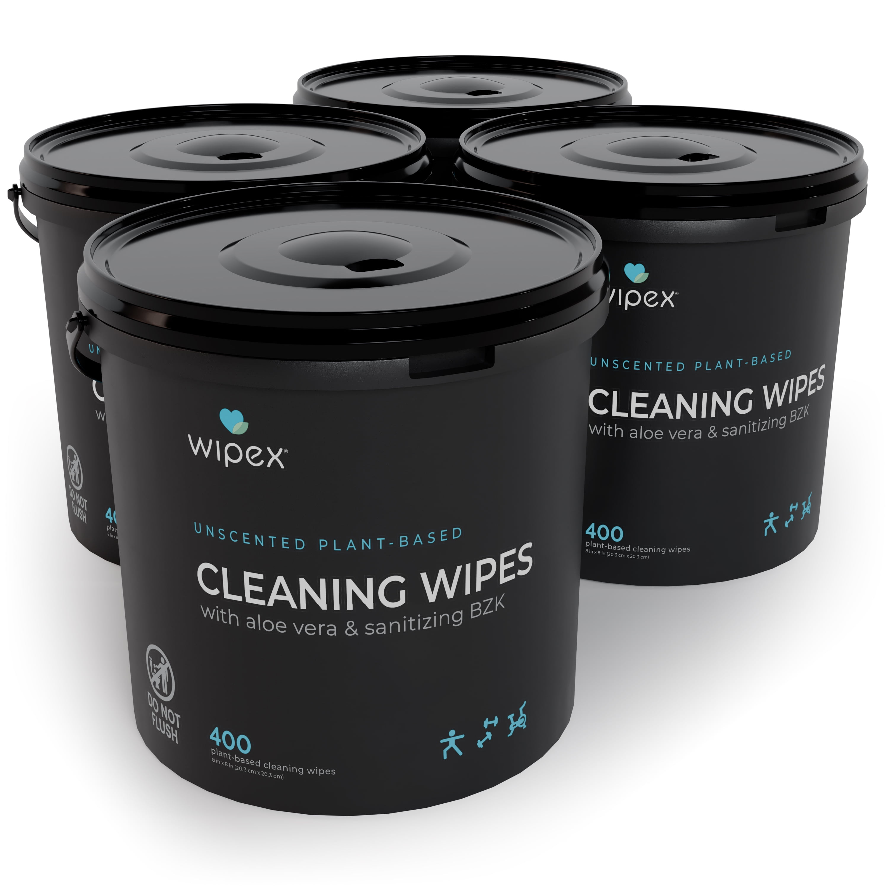 Wipex Fitness Equipment Wipes BZK Antibacterial Wipes and All Purpose ...