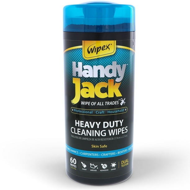 Wipex Handy Jack Heavy Duty Wipes, Dual Texture Cleaning Cloth ...