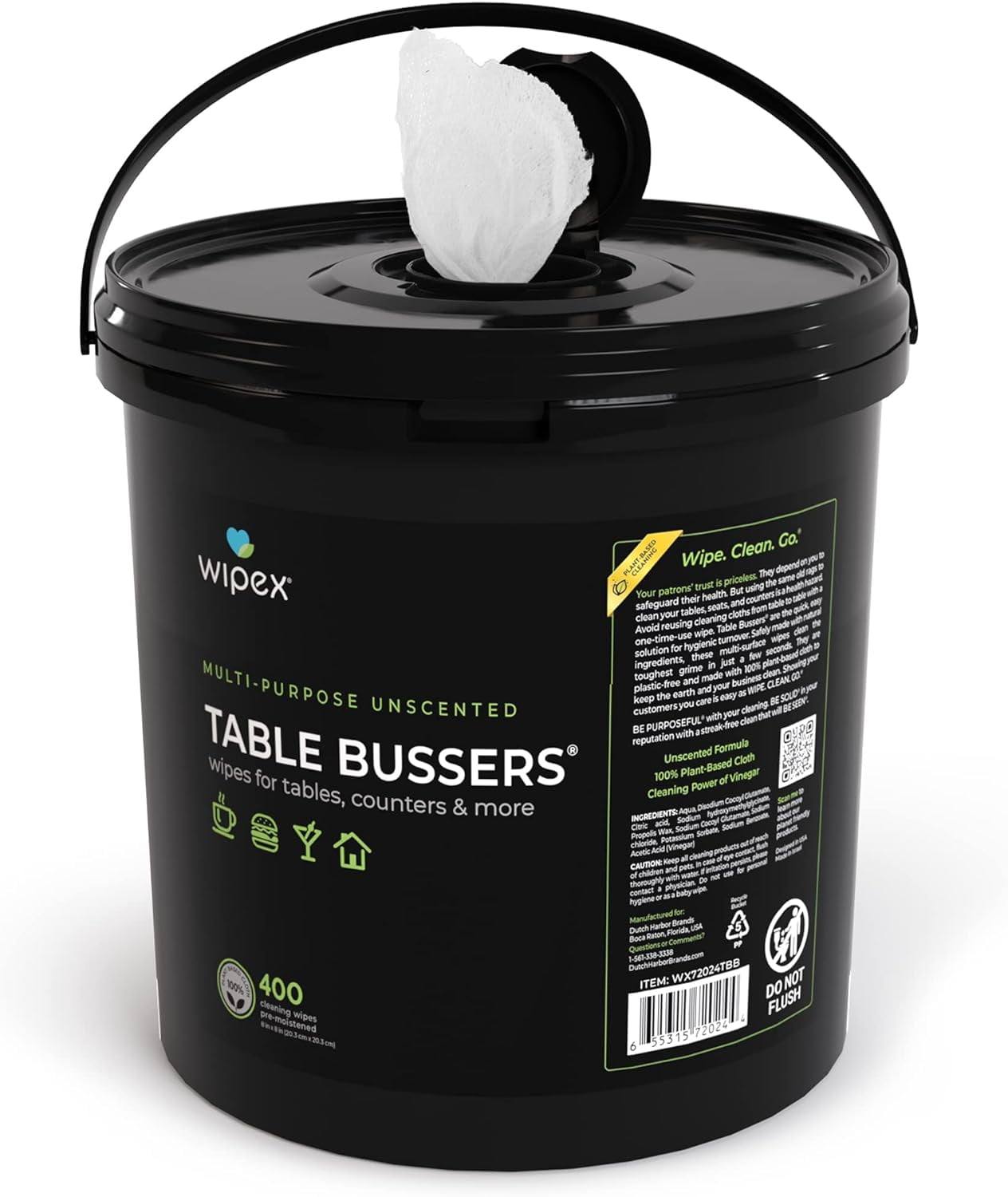 Wipex Table Bussers - Multi Surface Cleaner Natural Cleaning Wipes ...
