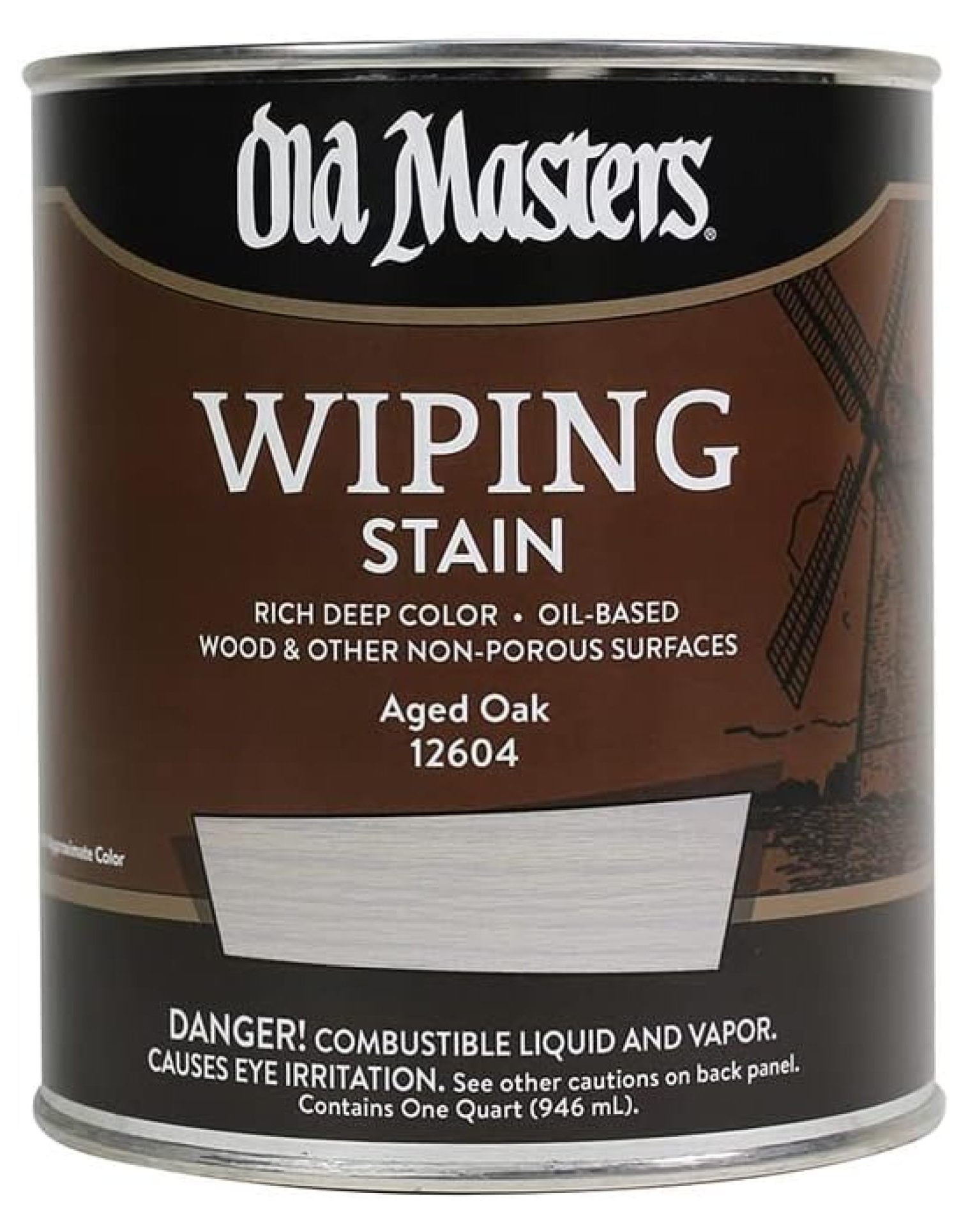 Wiping Stain, Oil-Based, Aged Oak, 1-Qt. - Walmart.com