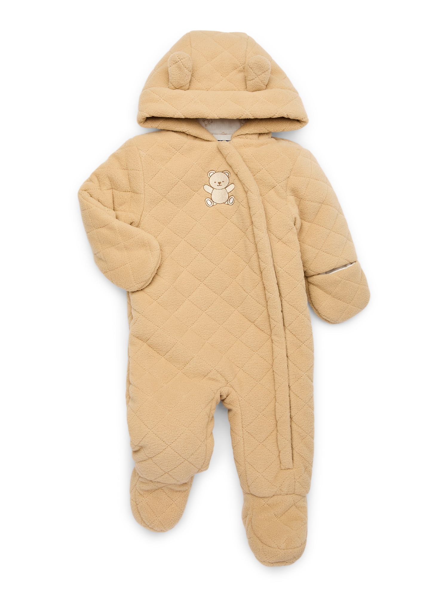 Wippette Baby Fleece Snow Pram with Bear Embroidery, Sizes 0M-9M ...