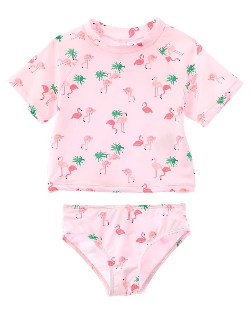 Wippette girls 2pc Rash Guard Swim Set, 3T, Pink - Walmart.com