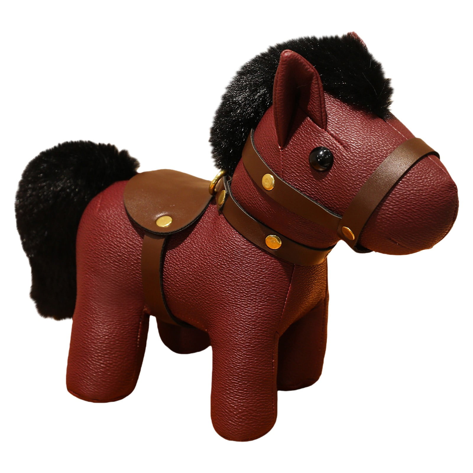 Wipya 2026 Horse Mascot Pendant Handmade Leather Keychain For Bag Charm ...