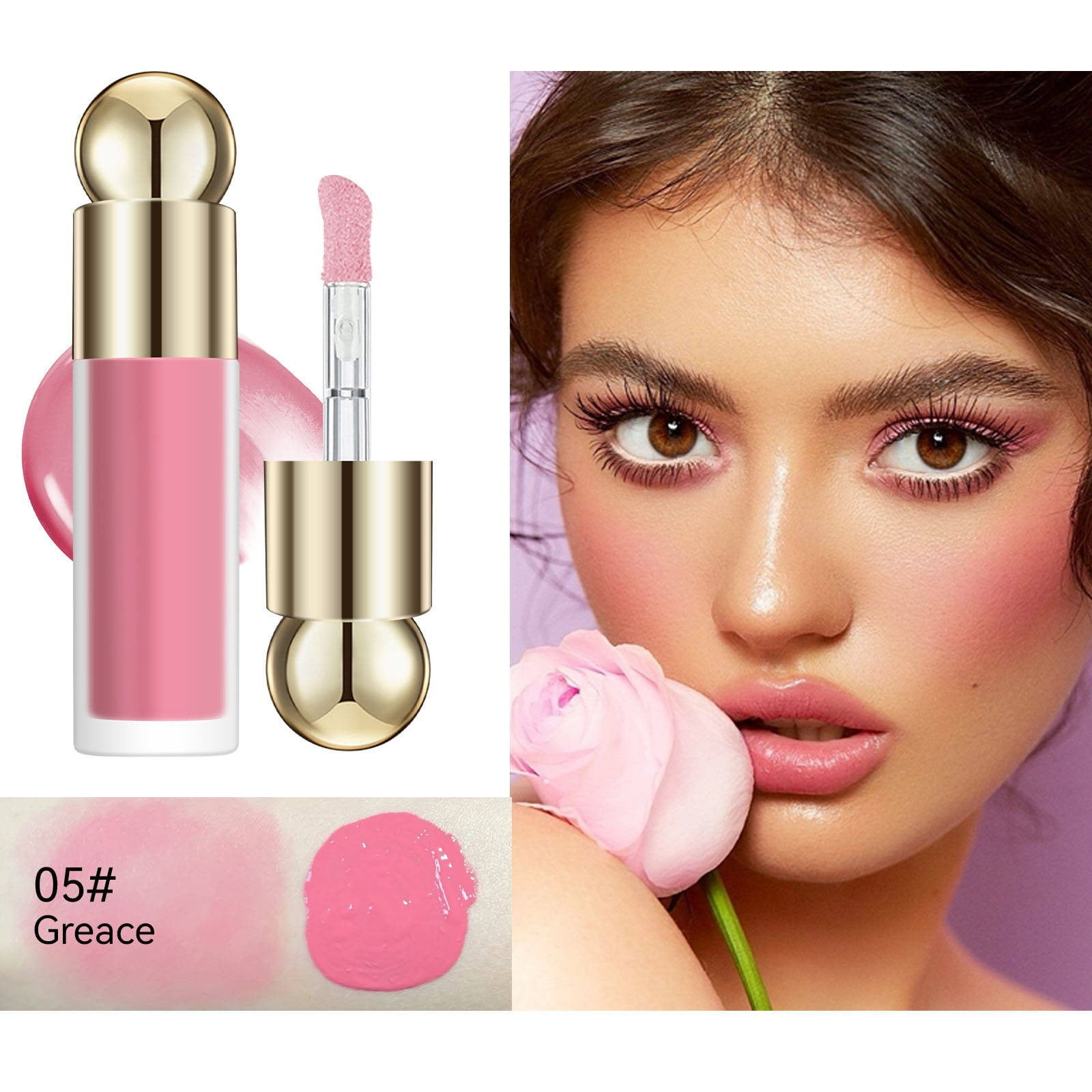 Wiradney Liquid Blush Waterproof Non-Fading Highlighter Eyeshadow ...