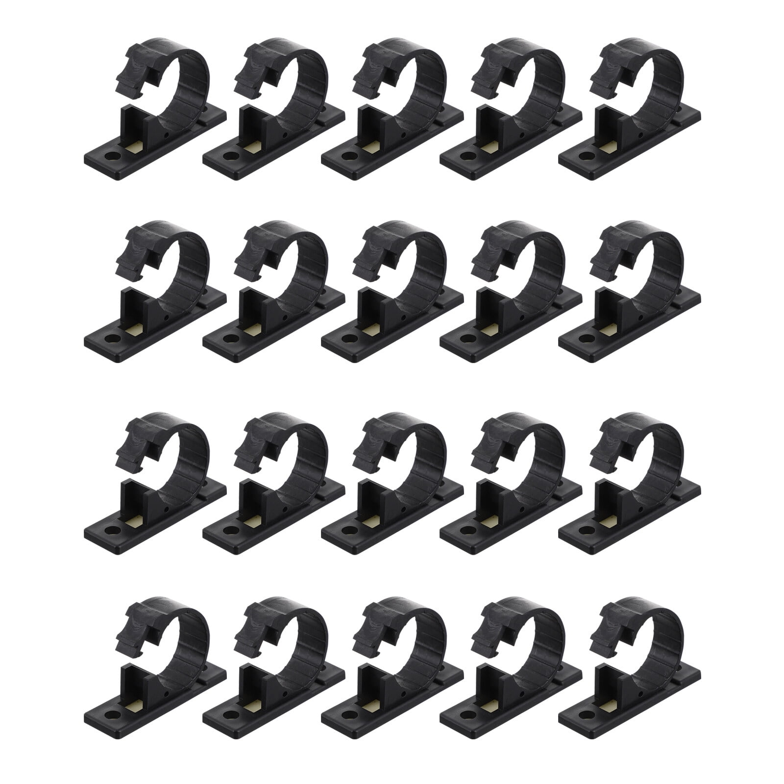 Wire 20 Pcs Desktop Organization Self-adhesive Cable Clamp Fastener ...