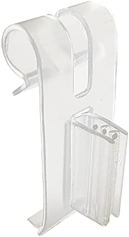Wire Basket, Wire Shelf Sign Holder Plastic Clip w/Gripper, 2 1/4 Inch ...