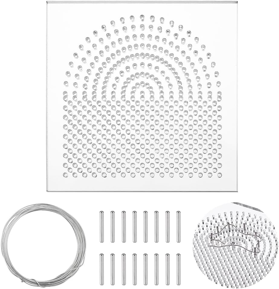 about Wire Bending Jig Wire Elements 10x10cm Square Acrylic Thread ...