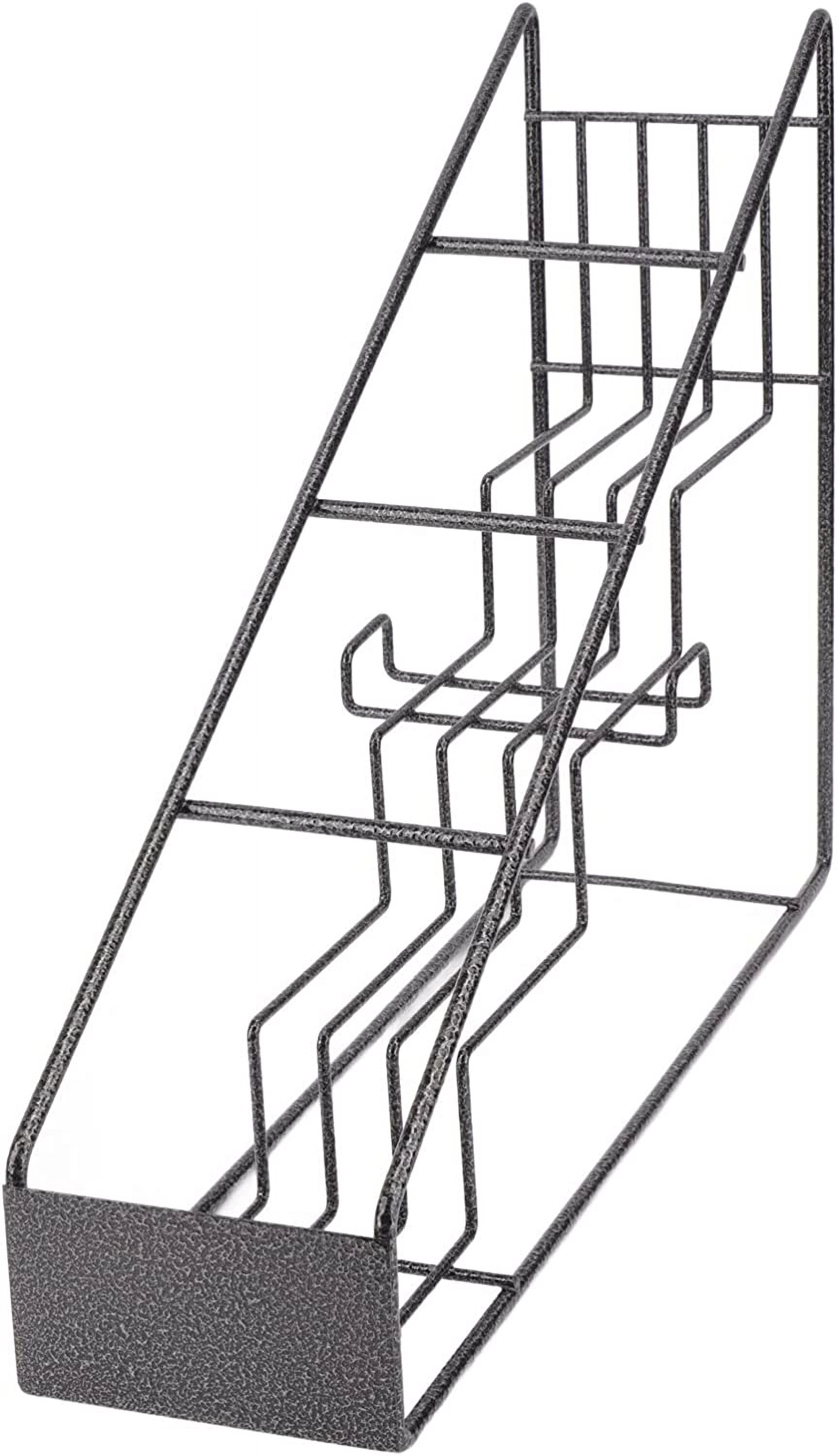 Wire Bottle Holder,Coffee Syrup Rack, 4 Compartments Stainless Steel ...