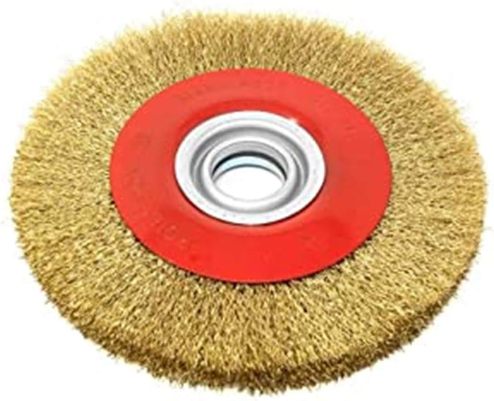 Wire Brush Wheel 8" Inch Round Brass for Bench Grinder for Finishing ...