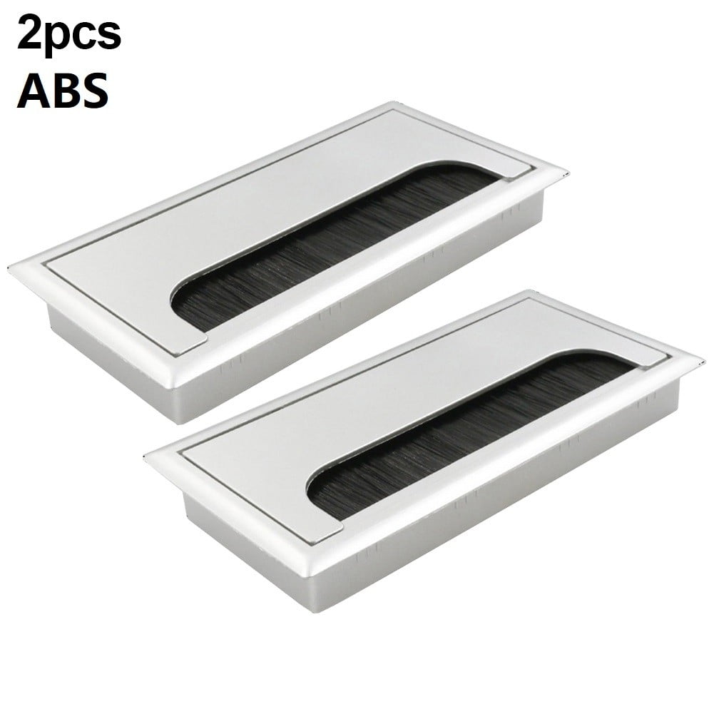 Wire Cable Hole Cover 2PCS ABS Desk Wire Cable Office Table Hole Cover Outlet - Walmart.com