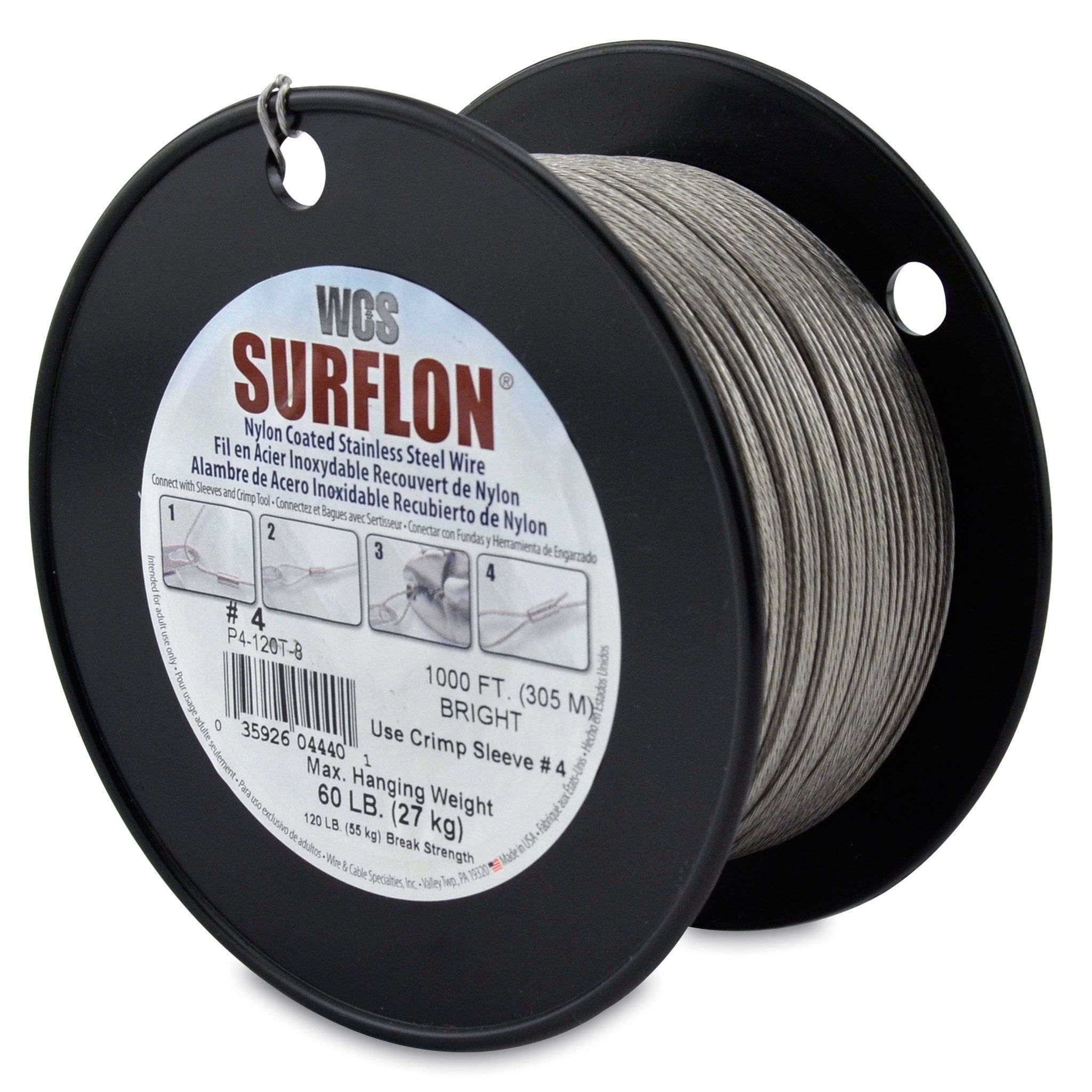 Wire and Cable Specialties Surflon Nylon Coated Stainless Steel Picture ...