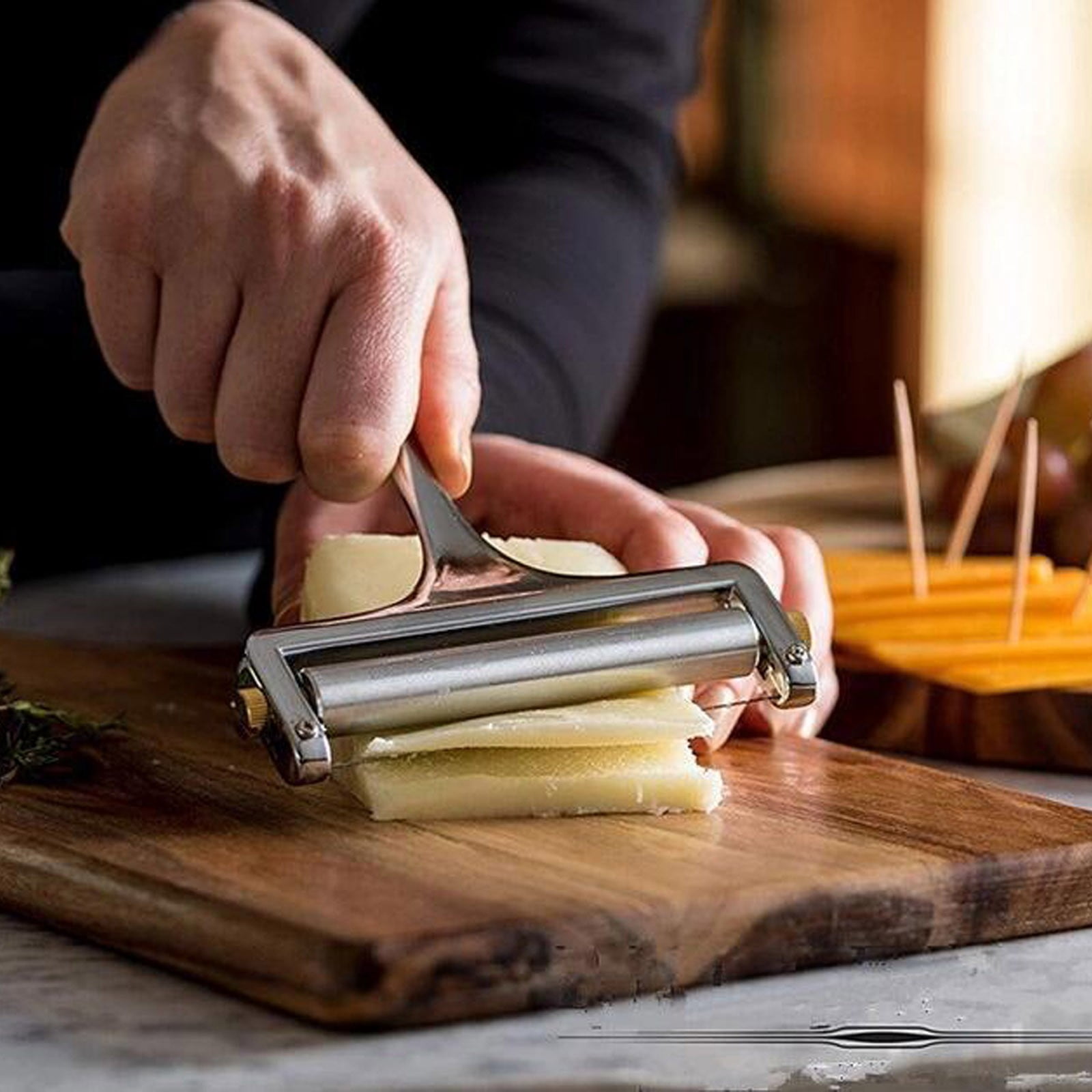 Wire Cheese Slicer For Soft Semi Hard Cheeses 2 Extra Wires Included ...