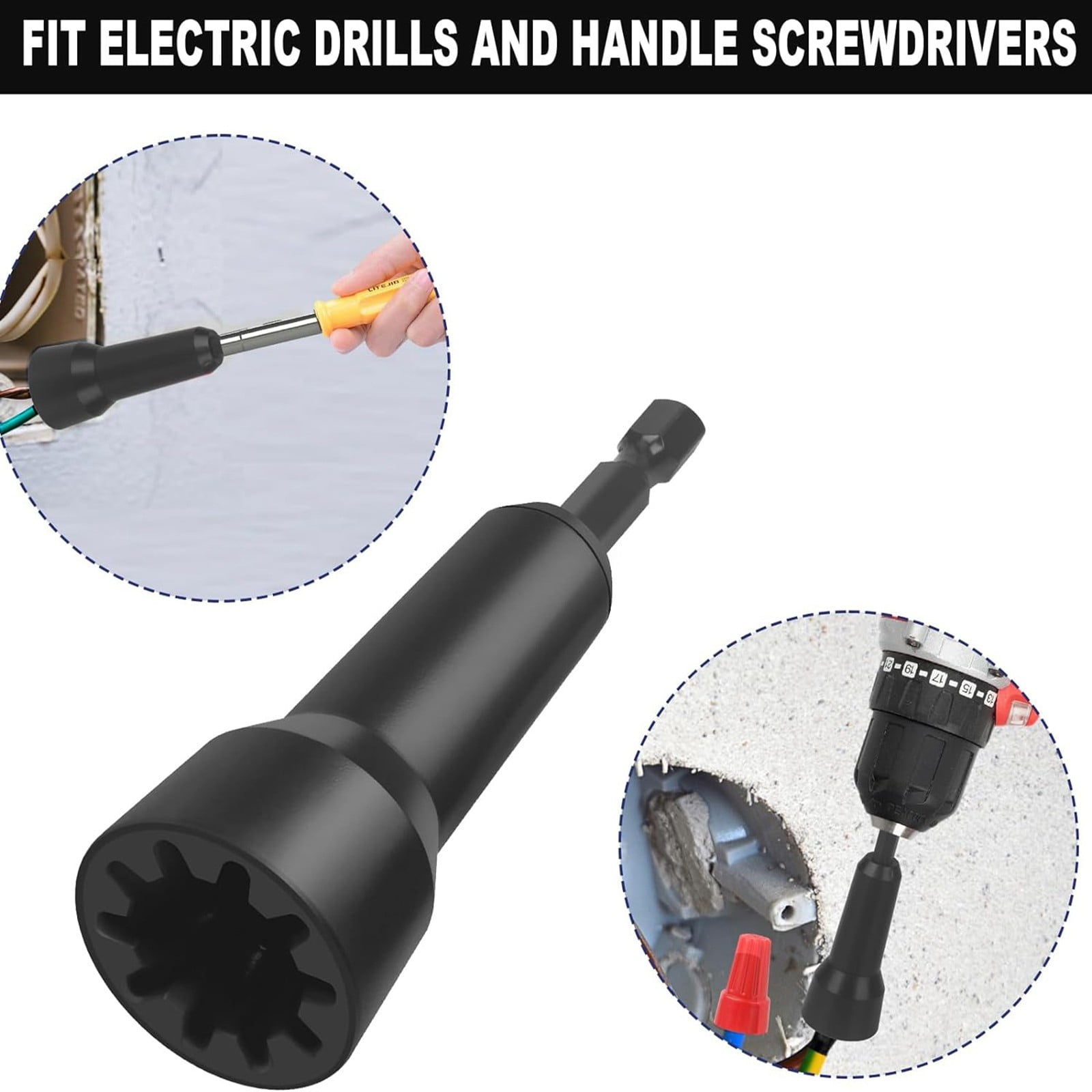 Wire Clamps Screw Nut Driver Wire Connector Socket Twister Wire Winding ...