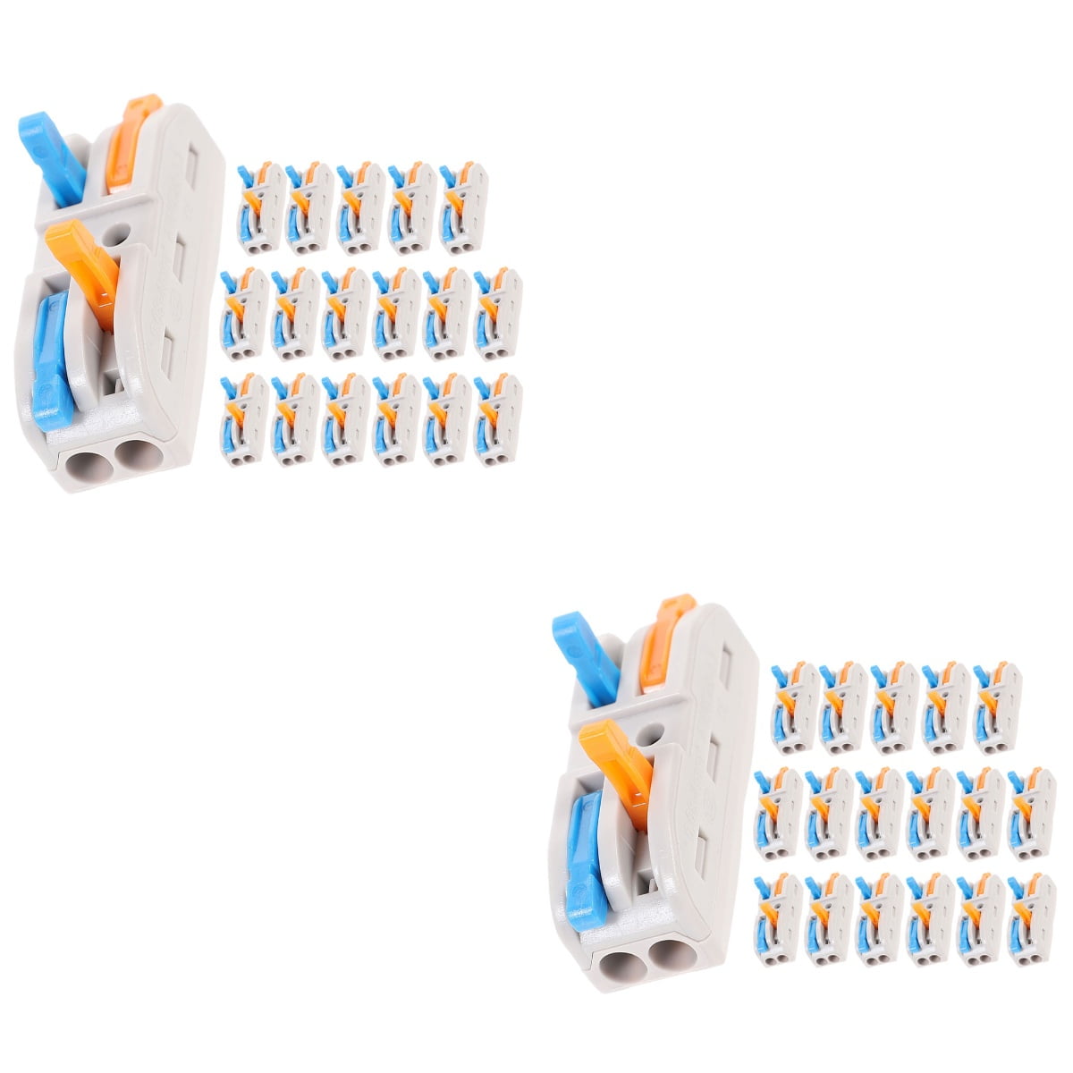 Wire Connector Connectors Kit Nylon Copper Connecting Blocks Terminal ...