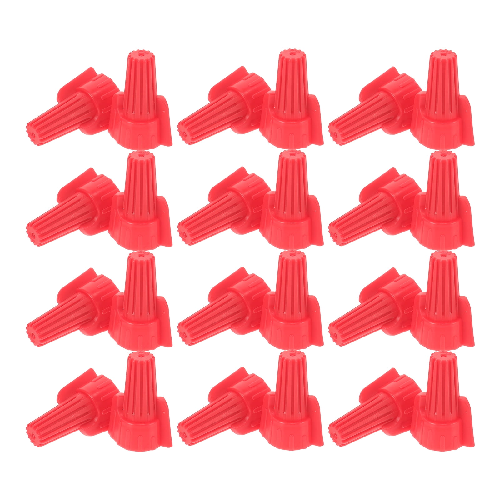 NIAIZEK Red PP Rotary Wire Connectors 100 Set Quick Electrical Wire ...