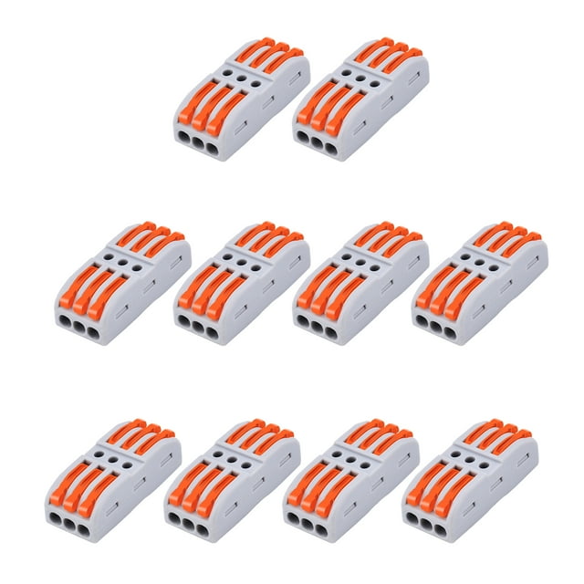 Wire Connectors Push-in,GREENCYCLE 3 in and Out Push Wire Conductor ...