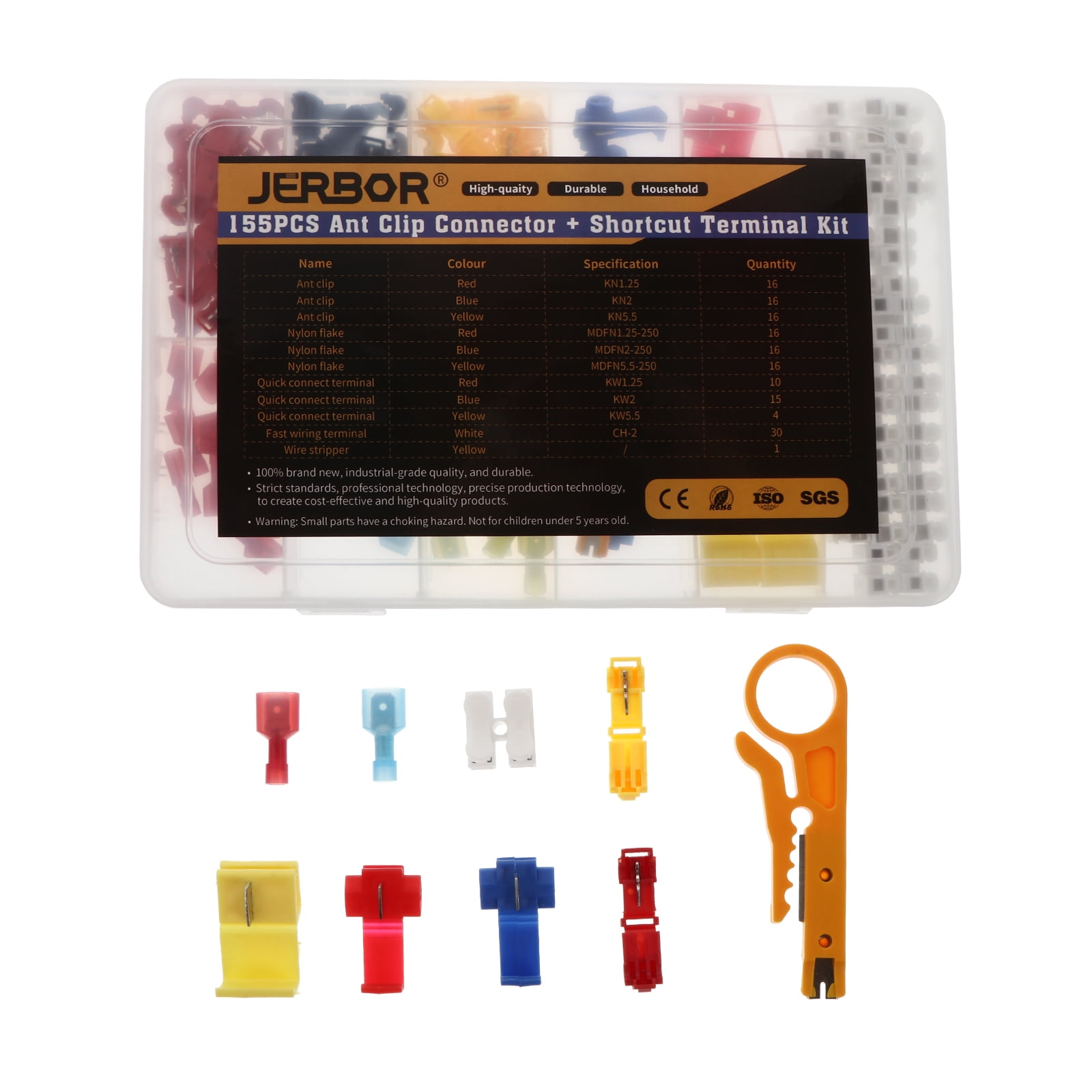 Wire Connectors Self-Stripping Quick Splice Electrical Ant Clip ...