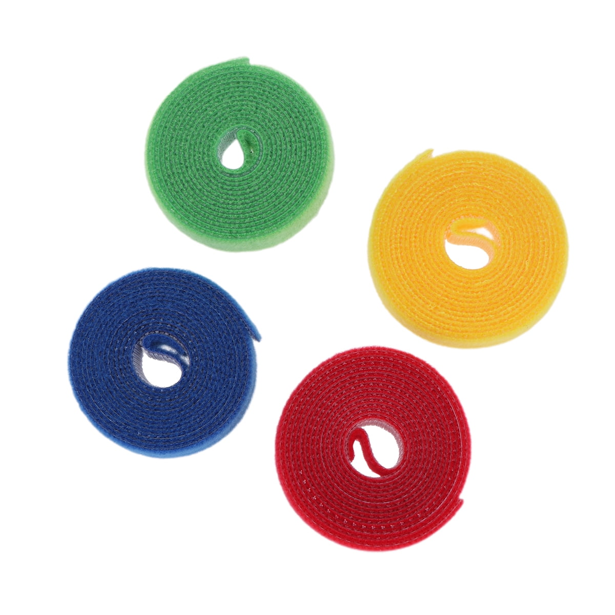 Wire Cord Straps,4 Pcs Nylon Cable Ties Colorful Reusable Fastening ...