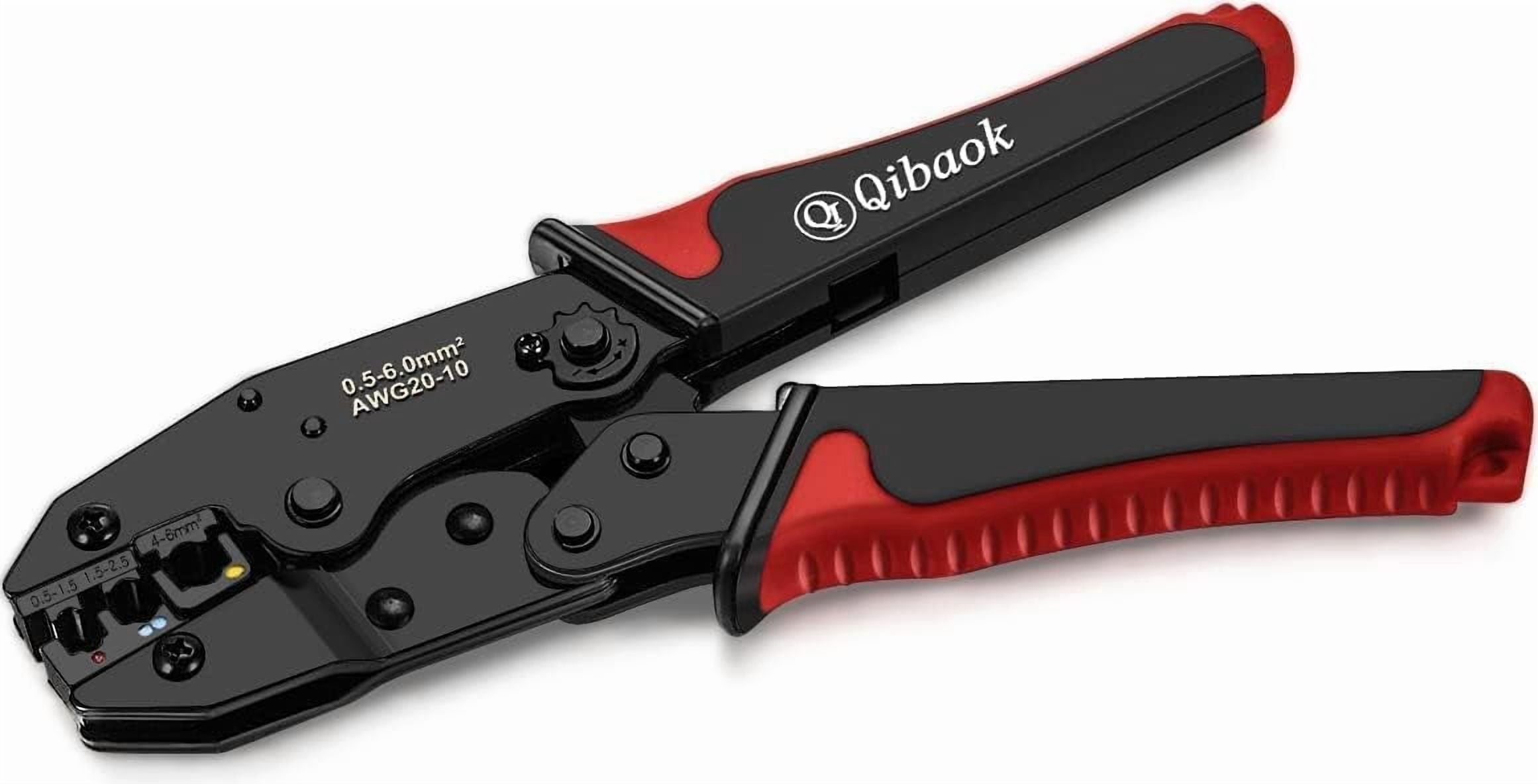 Wire Crimper Tool Ratcheting Insulated Wire Terminal Connectors ...