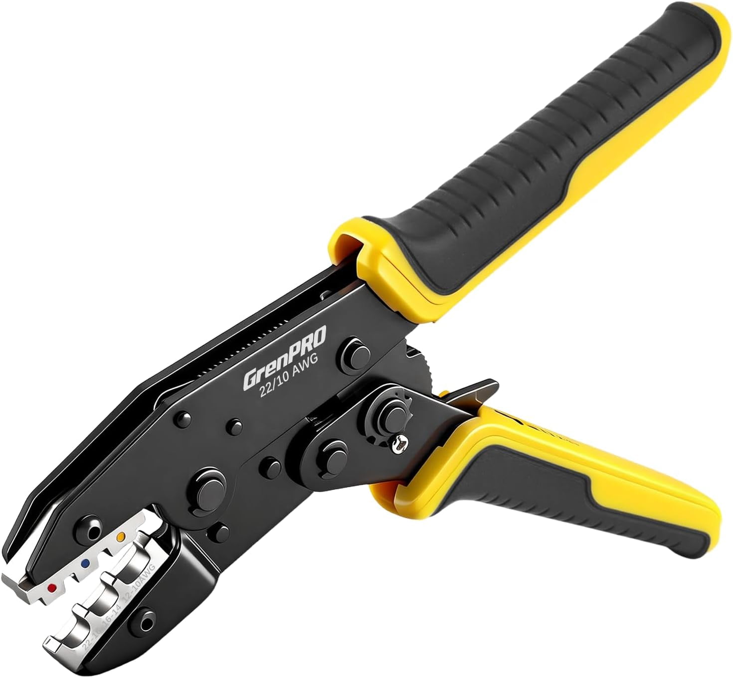 Wire Crimper Tool for Insulated Electrical Wire Connectors, AWG22-10 ...
