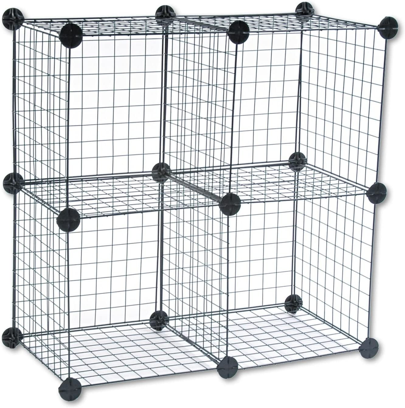 Wire Cube Shelving System, 14w x 14d x 14h - Black storage organizer ...