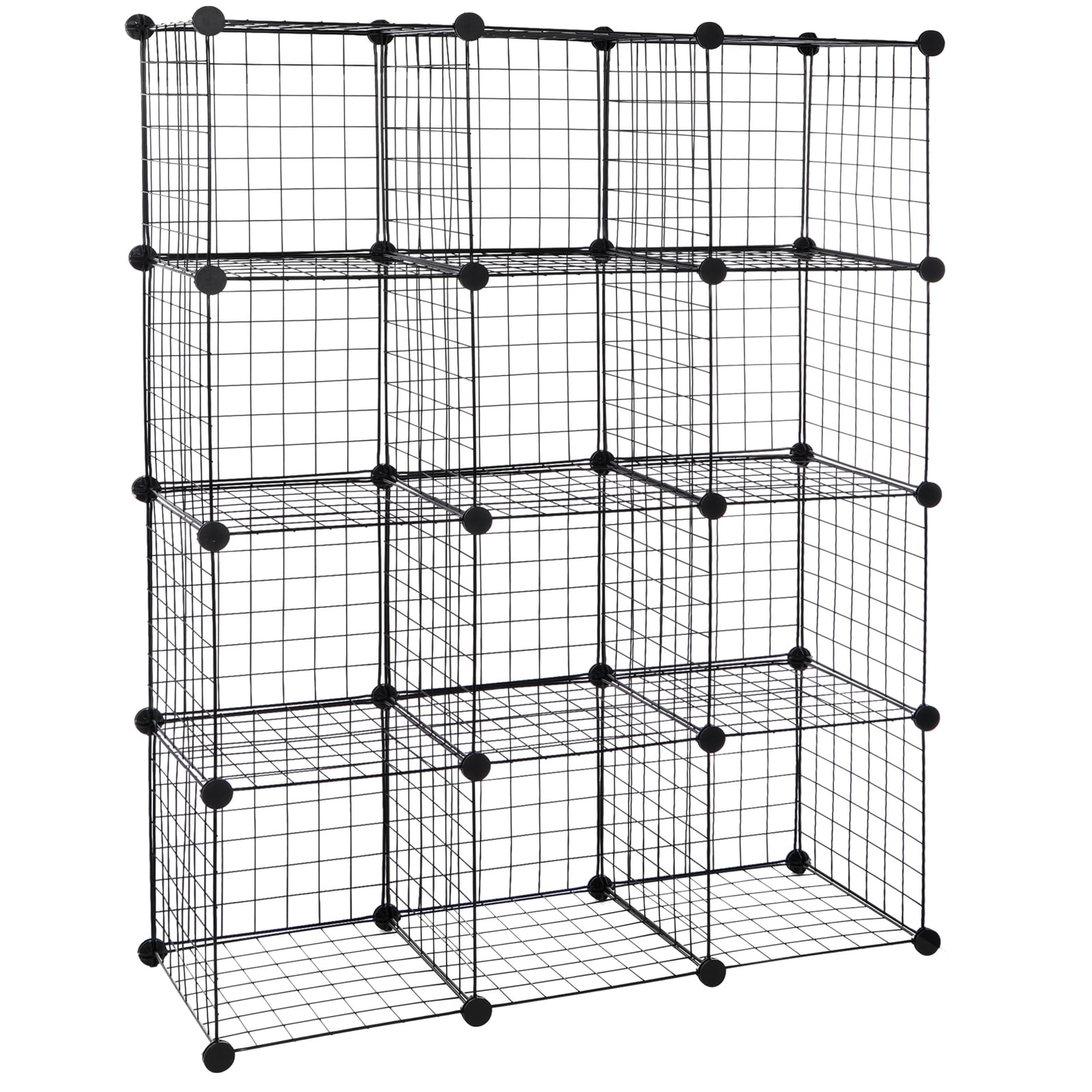 Wire Cube Storage, 12-Cube Storage Organizer Metal, C Grids Storage ...