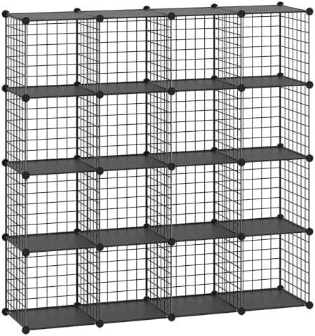 Wire Cube Storage Organizer, Book/Toy/Craft/Potted Plants and petCloset ...