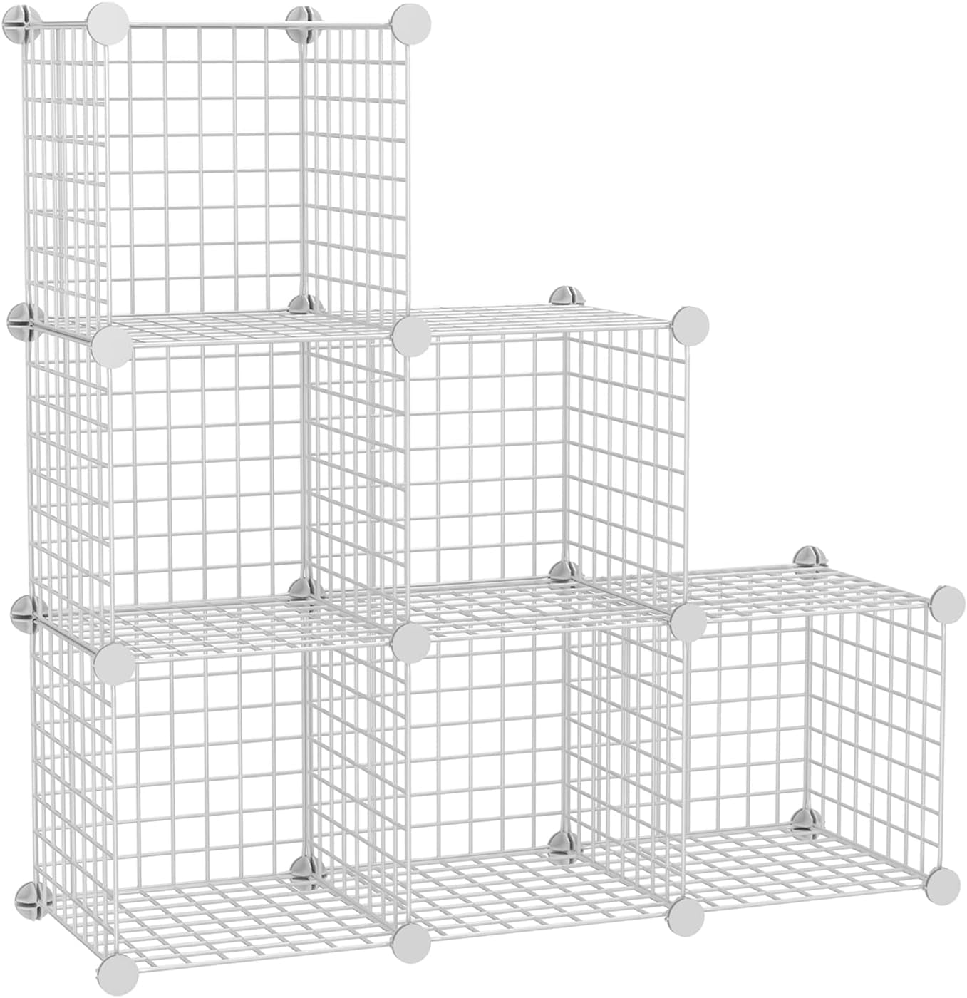 Wire Cube Storage, Stackable Multipurpose Metal Cube Storage Organizer ...