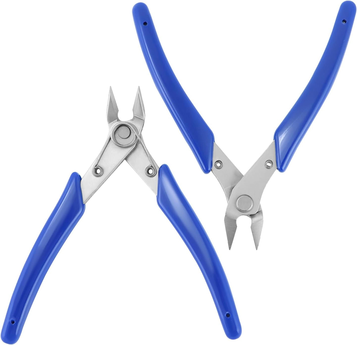 Wire Cutter, 2 Pack Stainless Steel Flush Wire Cutter, Precision Side ...