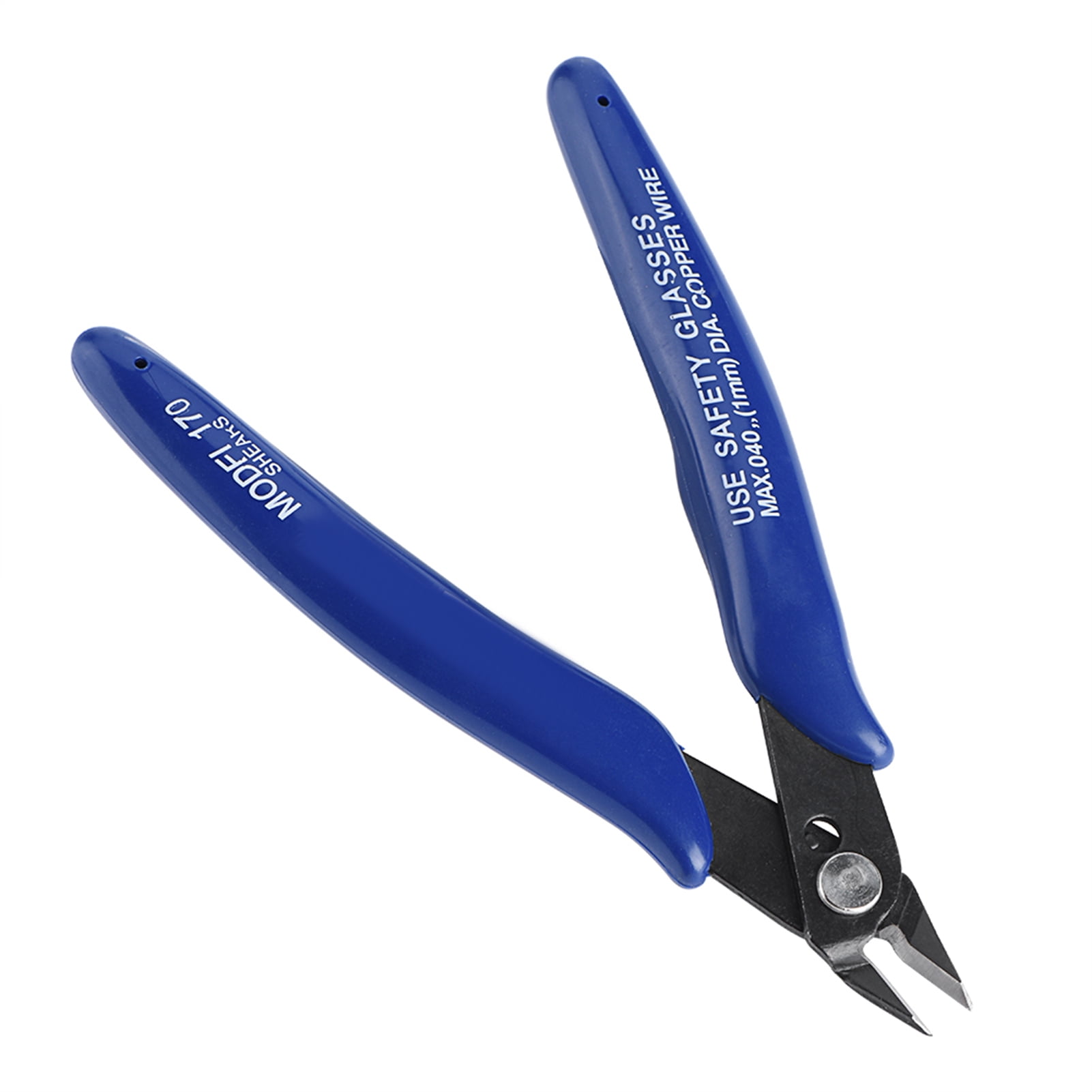 Wire Cutter Spring Loaded Diagonal Snips Shears Diagonal Tool Blue ...