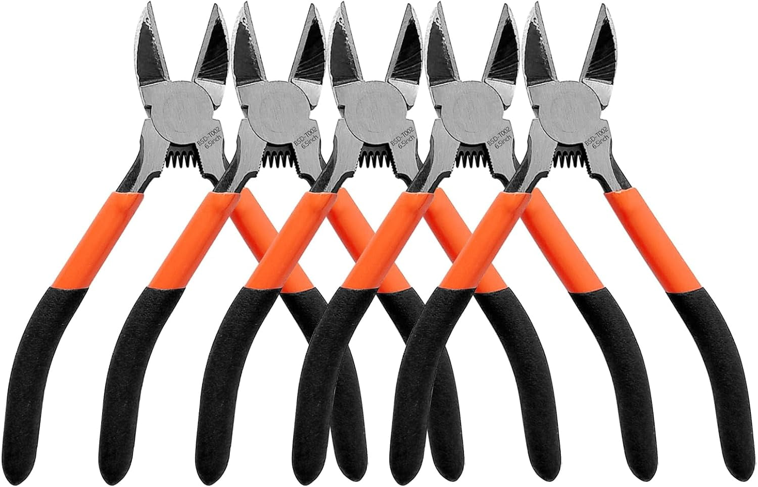 Wire Cutters 5 Pack, 6.5 inch, Precision Flush Cutters Ultra Sharp Wire ...