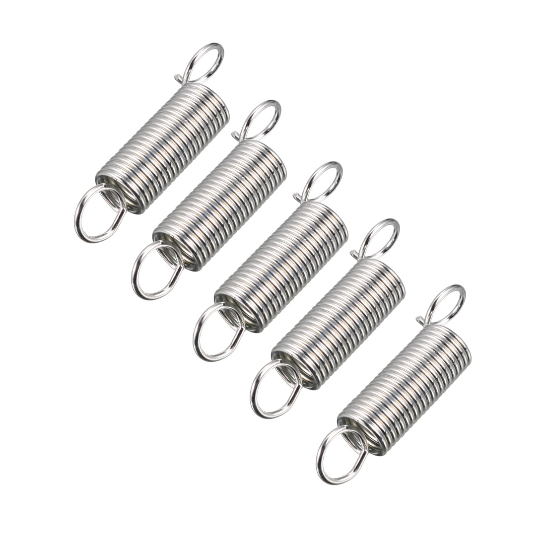 Wire Dia 1.2mm OD 10.5mm Length 46mm Zinc Plated Dual Hook Tension ...