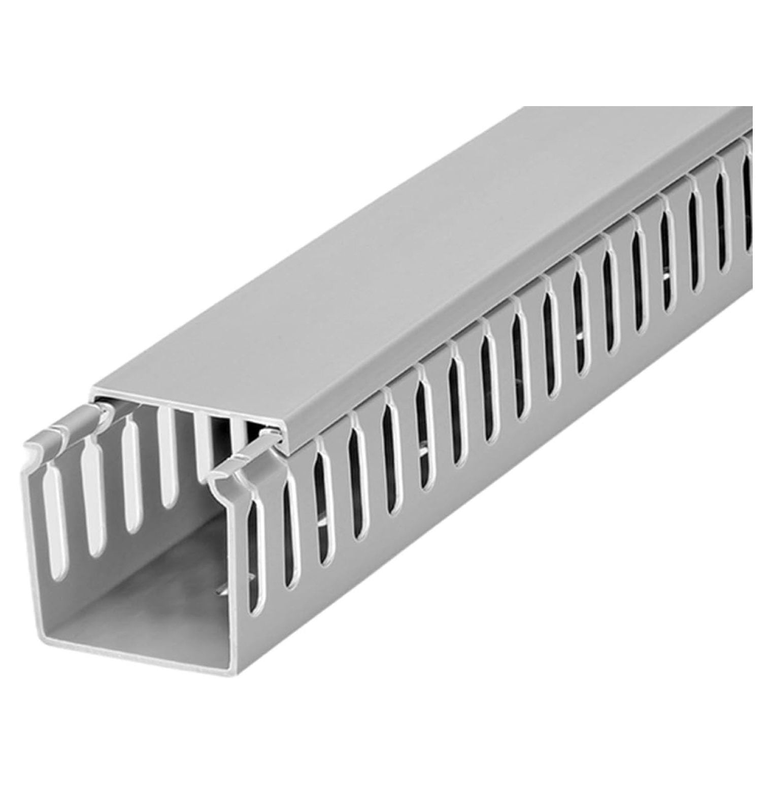 Wire Duct Open Slot Cable Raceway - 1” Width x 1” Height - 6.5 feet ...