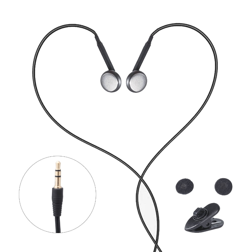 Wire Earbuds 3.5mm Earphones In-Ear Earbuds Laptops Radios Long Cord ...