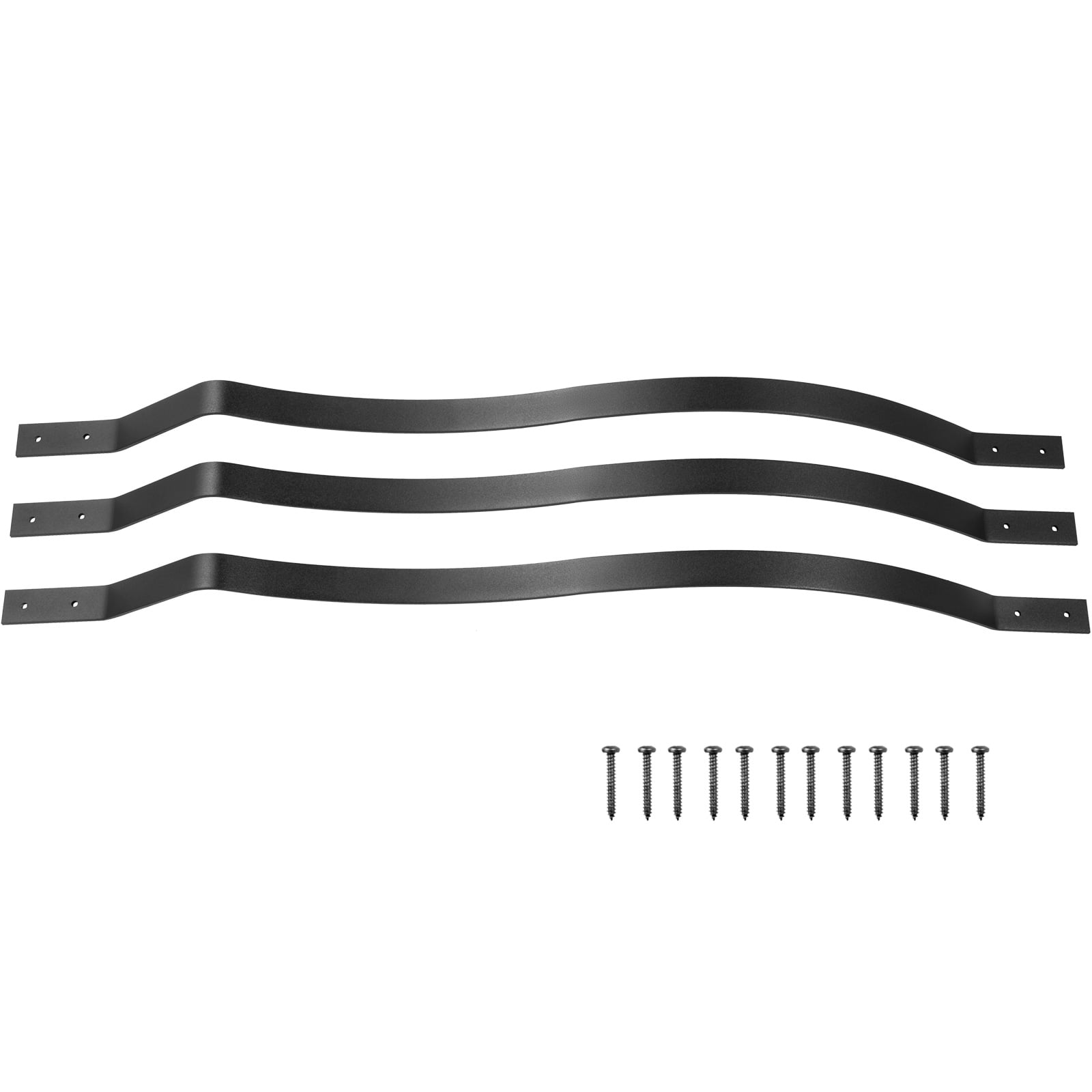 Wire Fencing Balusters Aluminum Deck Spindles,61 Pack Black Staircase ...