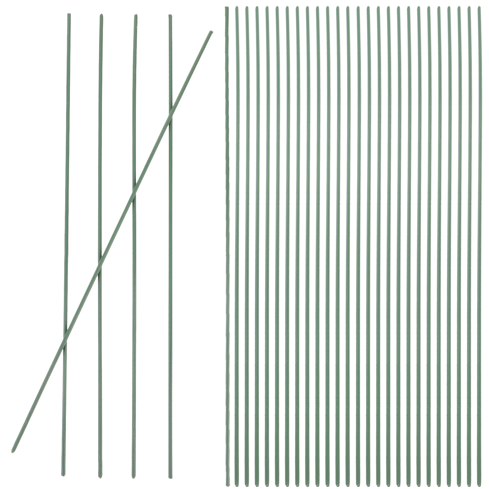 Wire Flower Pole Iron Stems Artificial Rod Floral Arrangement Kit Fake ...