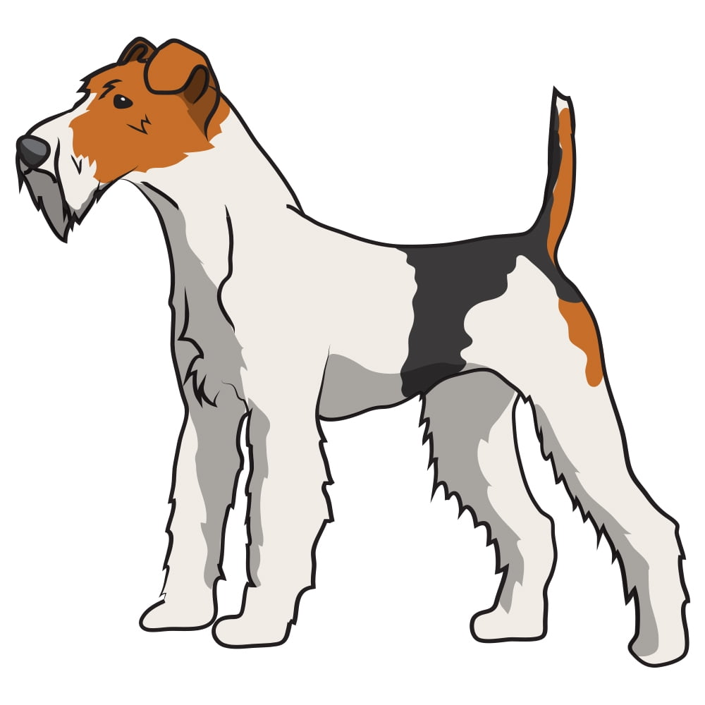 Wire Fox Terrier Decal | Indoor/Outdoor | Dog Lover Super Cute Sticker ...