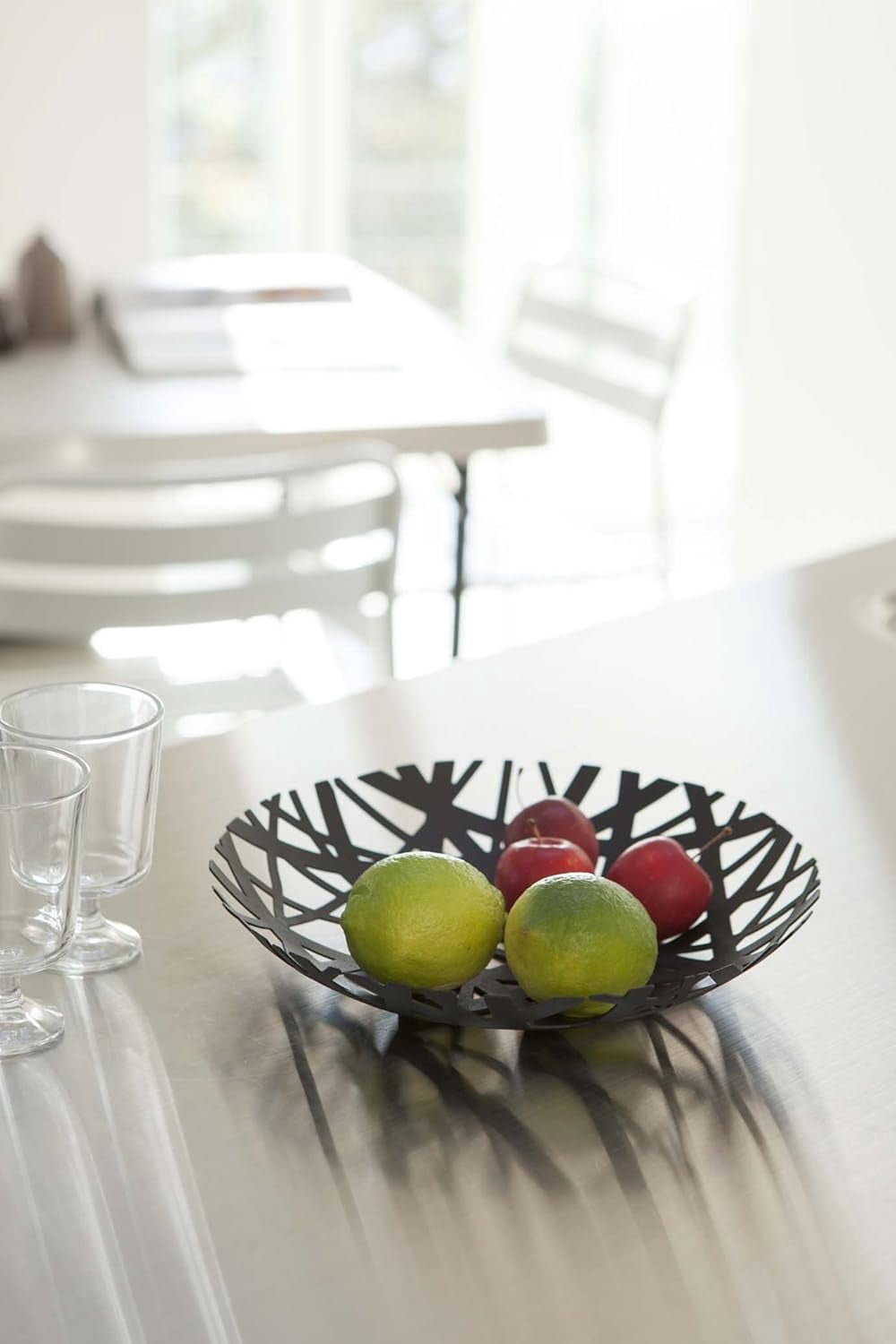 Wire Fruit Basket Black Countertop Fruit Basket Decorative Fruit Bowl ...