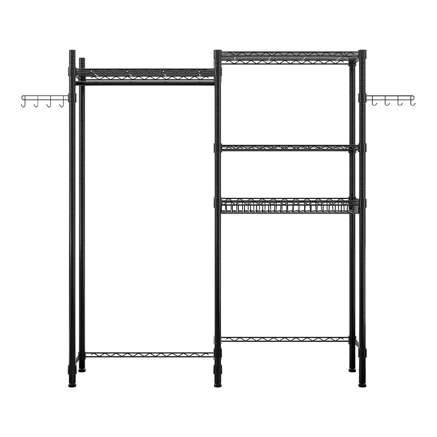 Wire Garment Rack Heavy Duty | Laundry Room Shelf for Washer & Dryer ...