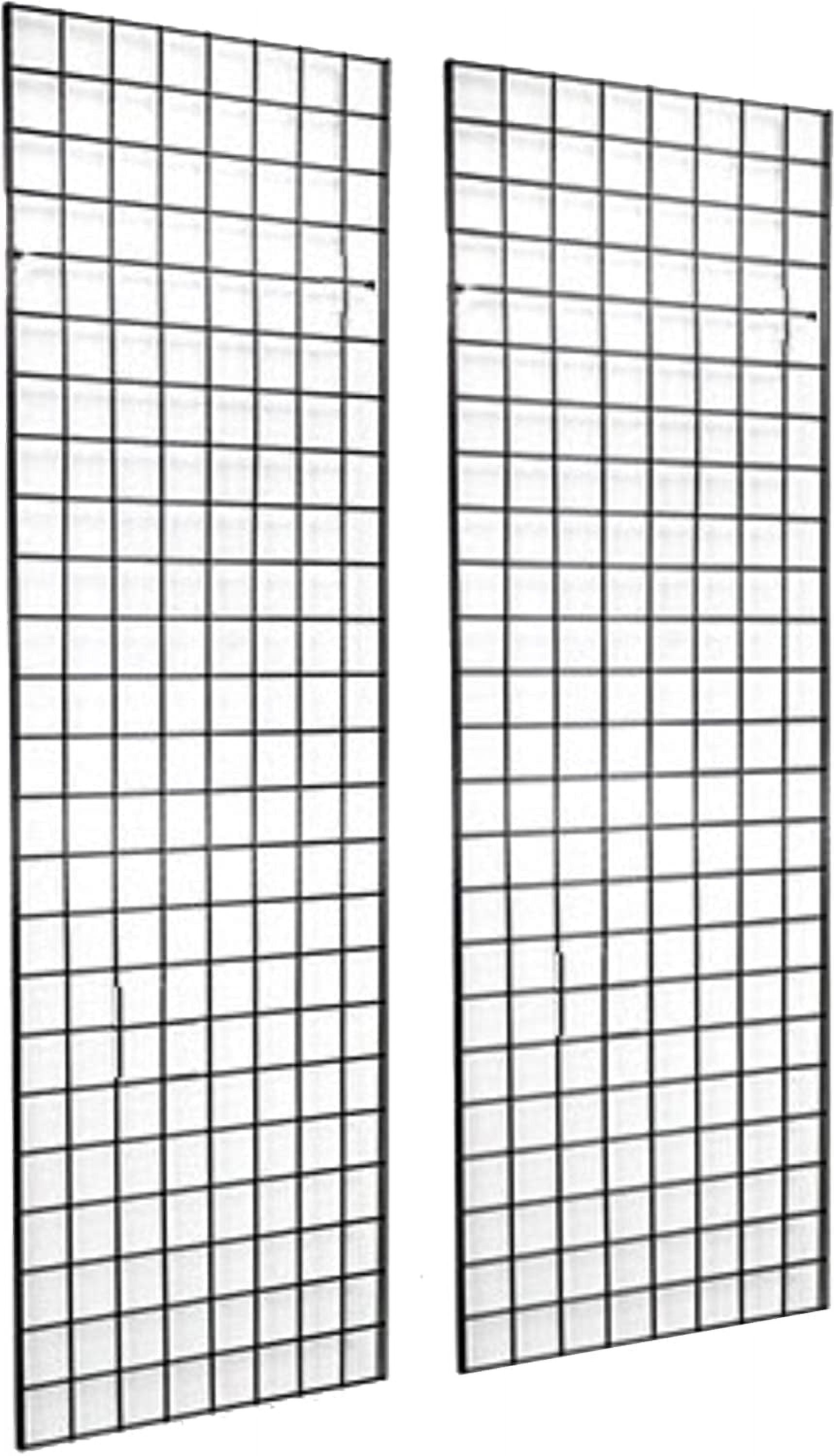 Wire Grid Panel Display, 2 x 5 ft - 3" On Center. Black. - Walmart.com