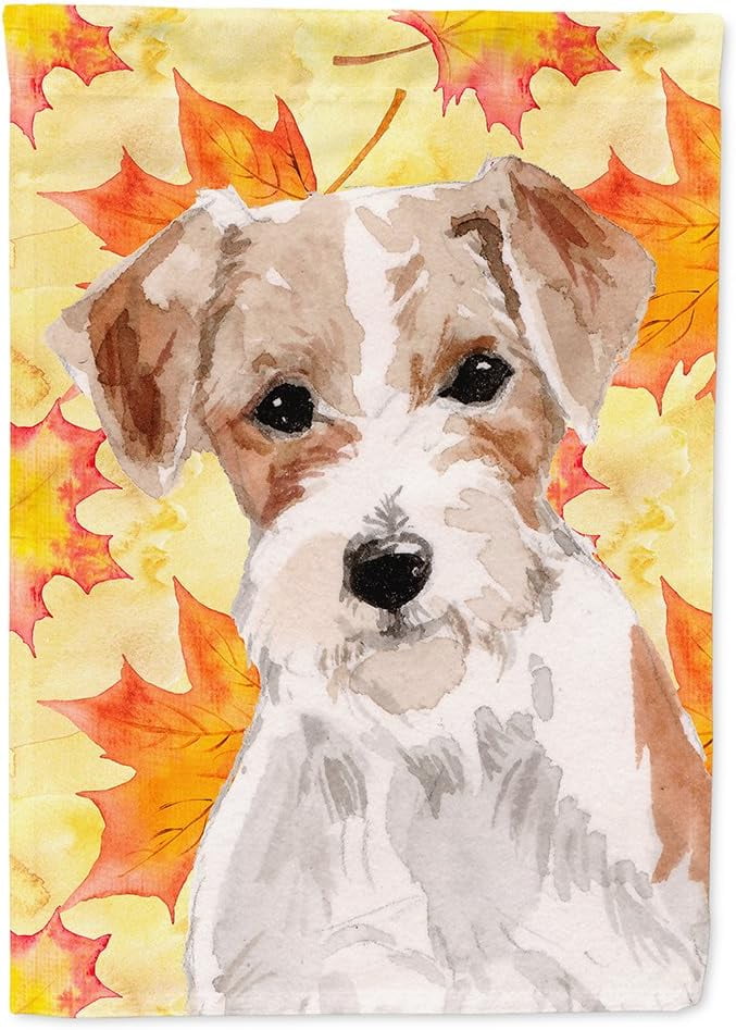 Wire Hair Jack Russell Fall House Flag Large Porch Sleeve Pole Decorative Outside Yard Banner ...