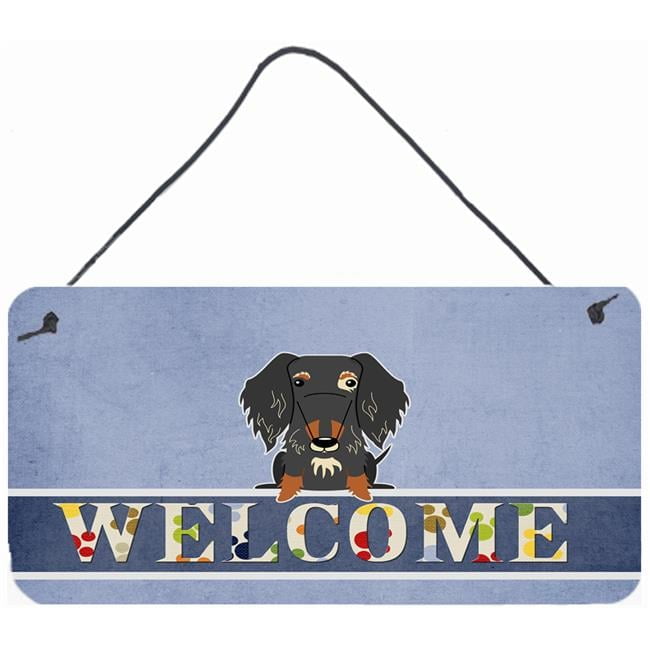 Wire Haired Dachshund Dapple Welcome Wall or Door Hanging Prints ...