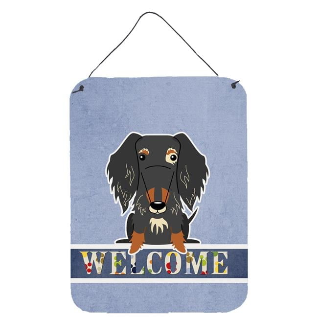 Wire Haired Dachshund Dapple Welcome Wall or Door Hanging Prints ...