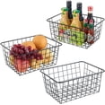 Wire Kitchen Storage Basket 3 Packs,Perfect Pantry Organization ...