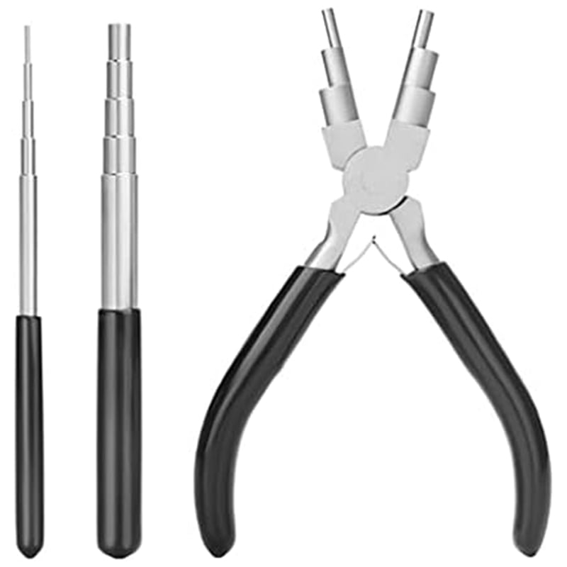 Wire Looping Tool Wire Looping Mandrel and 6 in 1 Bail Making Plier for ...