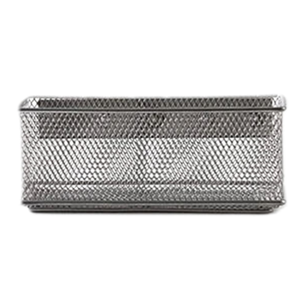 Wire Mesh Magnetic Storage Basket White Mesh Magnetic File Organizer ...