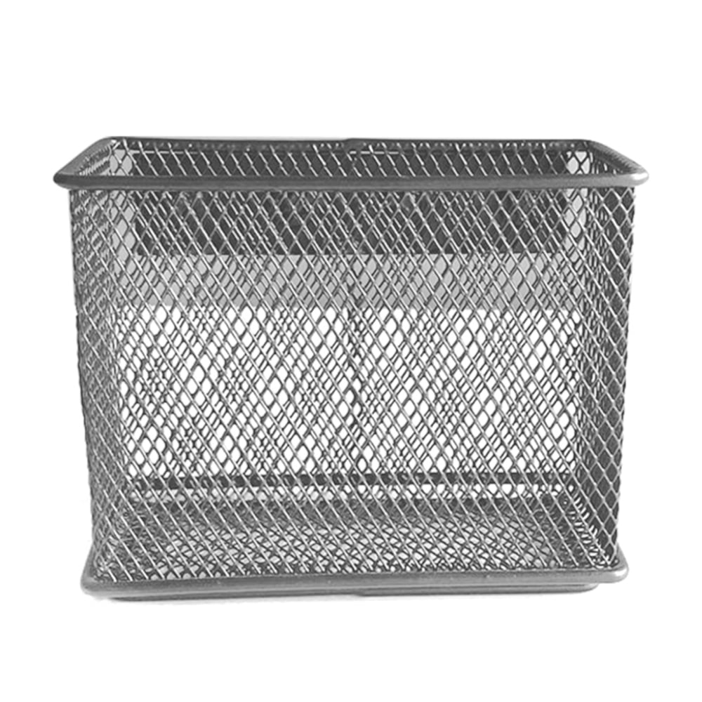 Wire Mesh Magnetic Storage Basket White Mesh Magnetic File Organizer ...