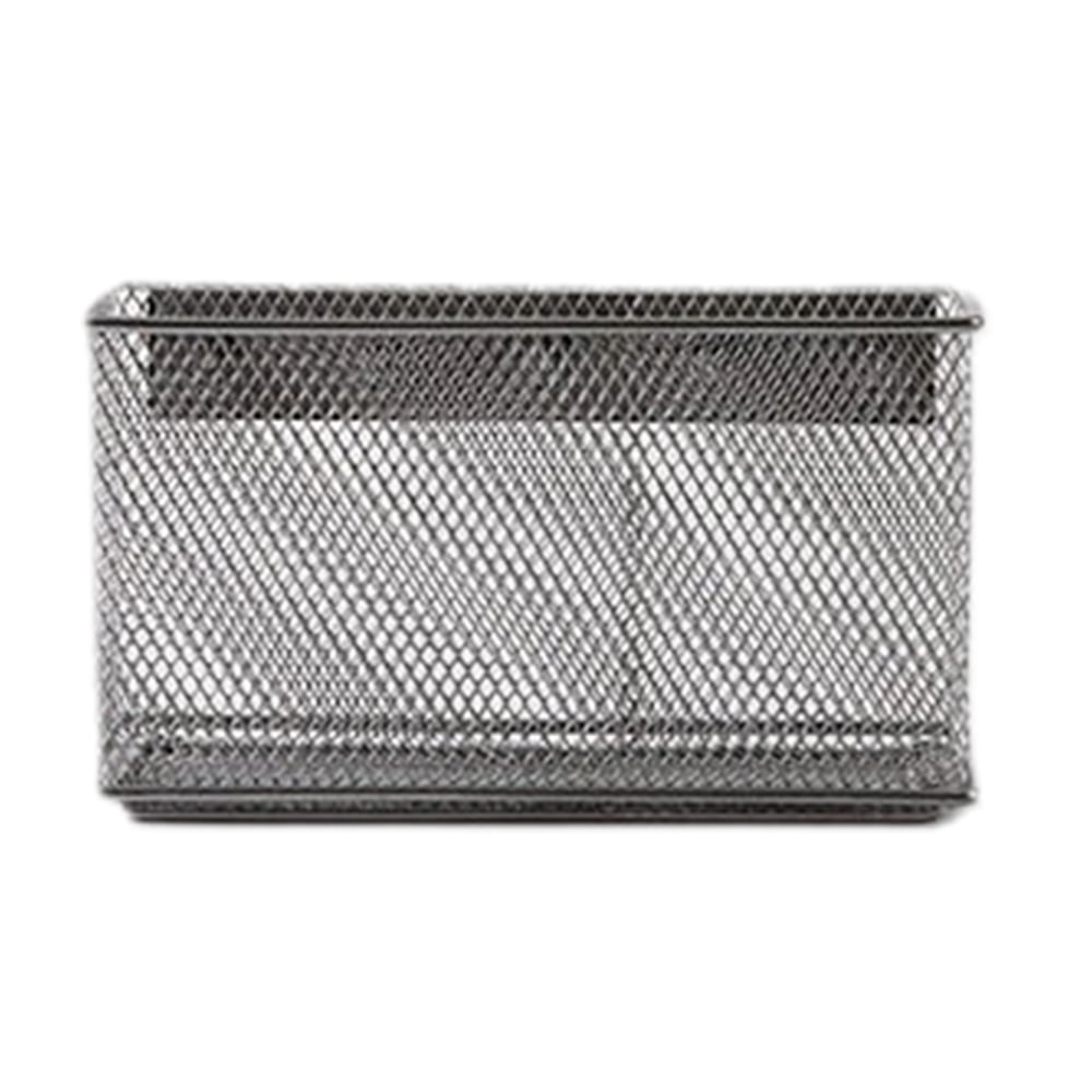 Wire Mesh Magnetic Storage Basket White Mesh Magnetic File Organizer ...