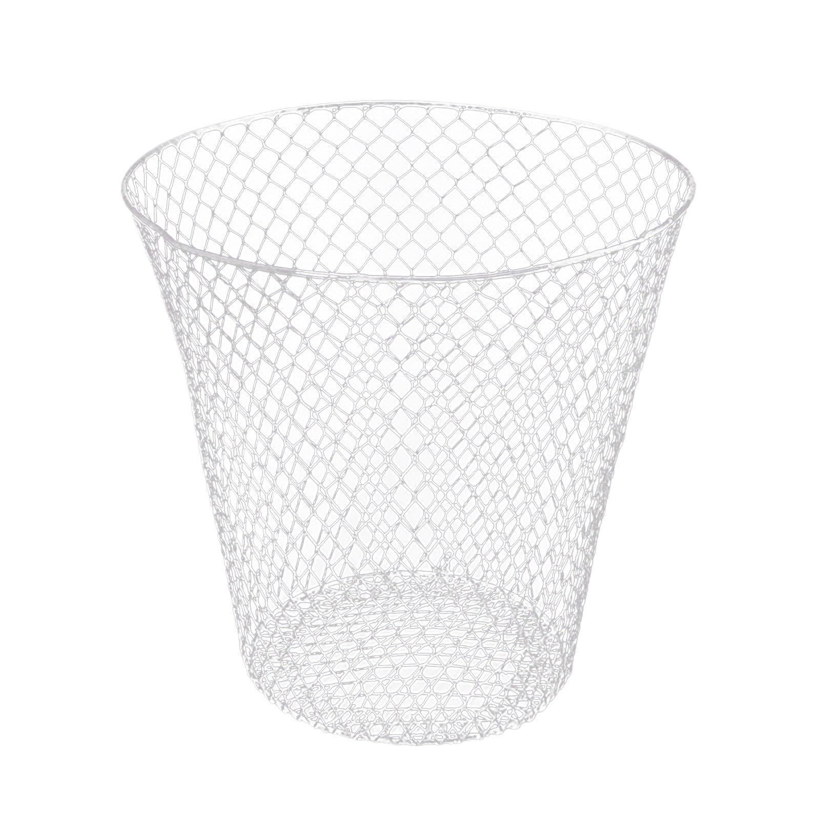 Wire Mesh Round Waste Basket, Lightweight Can Open Top Wastebasket ...