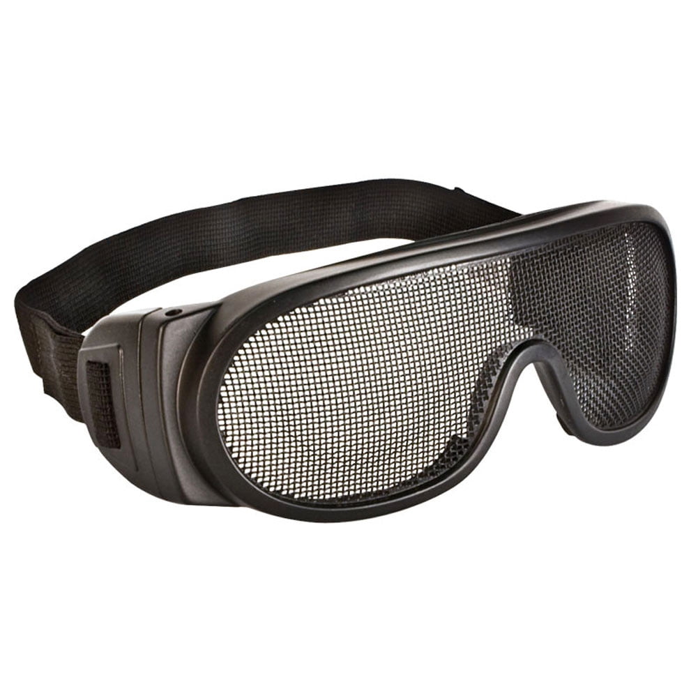 Wire Mesh Safety Glasses With Elastic Strap - Dozen - Walmart.com